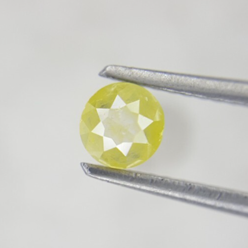 NATURAL LOOSE DIAMOND ROUND YELLOW DIAMOND 0.48ctw 4.2mm PORTUGUESE CUT ...