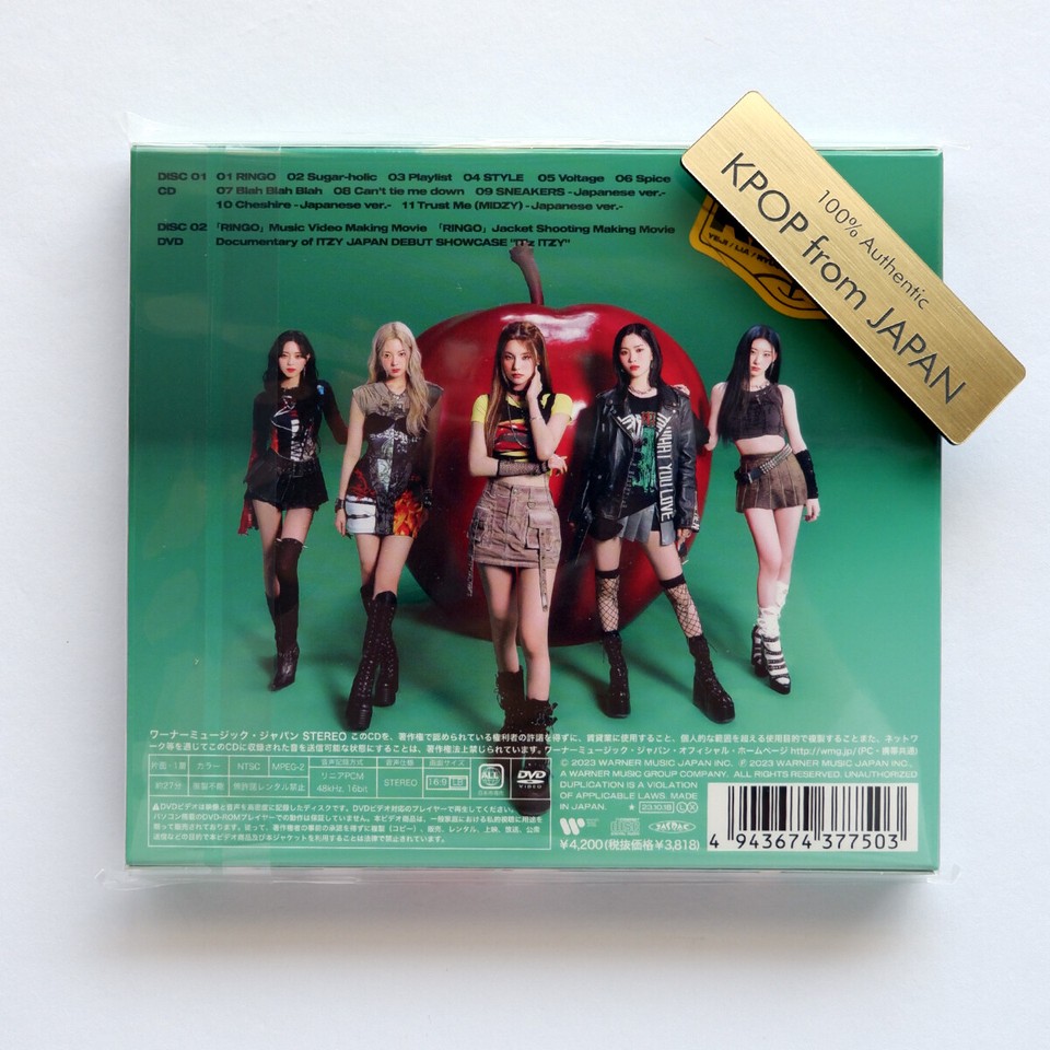 Unopened ITZY RINGO MIDZY JAPAN ver. Yeji Yuna Lia Ryujin Chaeryeong ...