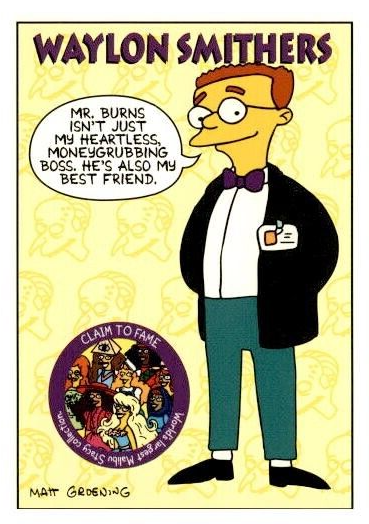 1994 Skybox Simpsons Series 2 Character Cards Waylon Smithers #S 8 | eBay