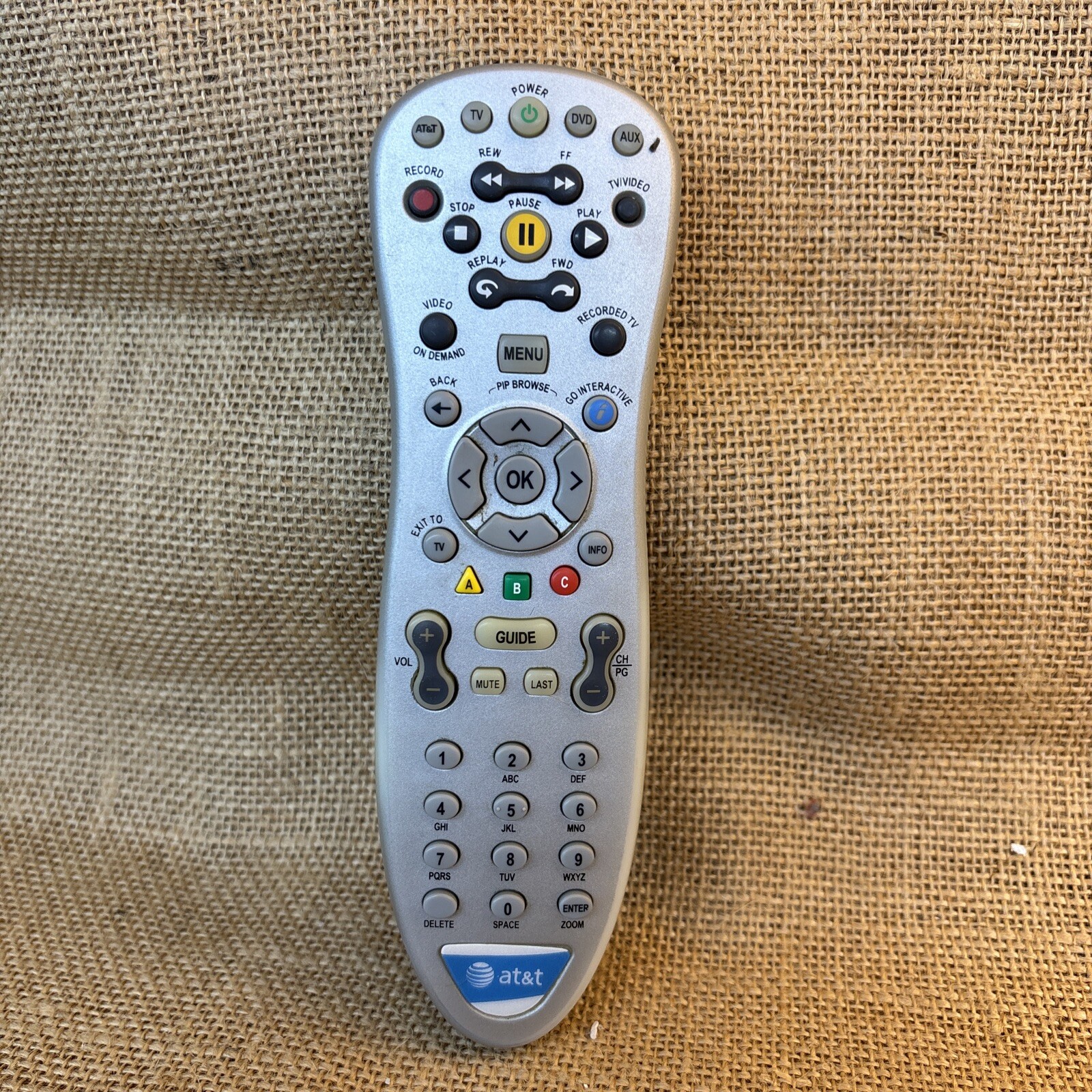 AT&T U-VERSE OEM Genuine Original REMOTE CONTROL RC1534801/00 TESTED C2 ...