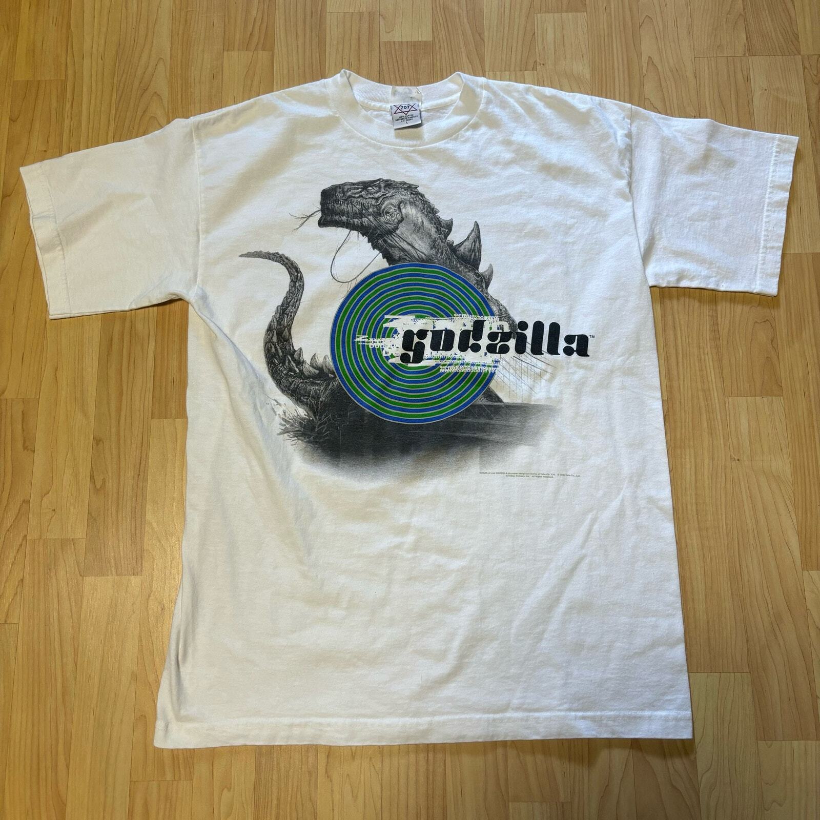 Crazy Vtg 90s Godzilla 1998 Movie Promo Graphic Horro… - Gem