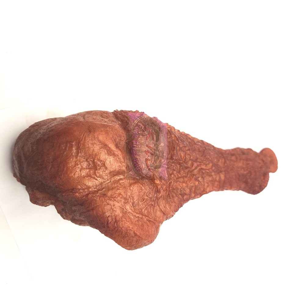 Full Size Turkey Leg, Wax Fake Food, Food Prop, Decor. Handmade Movie ...