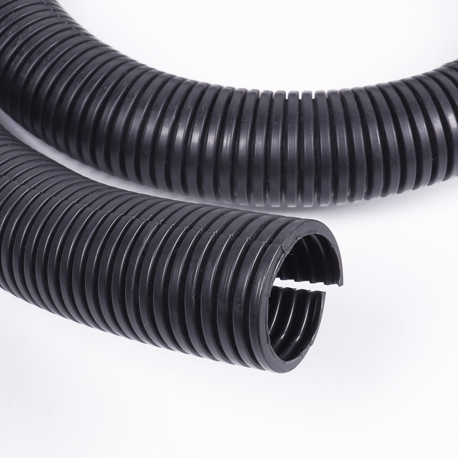 Ribbed Finish Split Wire Tube Flexible Conduit Auto Electrical Cable ...