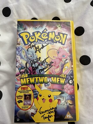Pokémon: the first movie Mewtwo Vs Mew Signed VHS | eBay UK