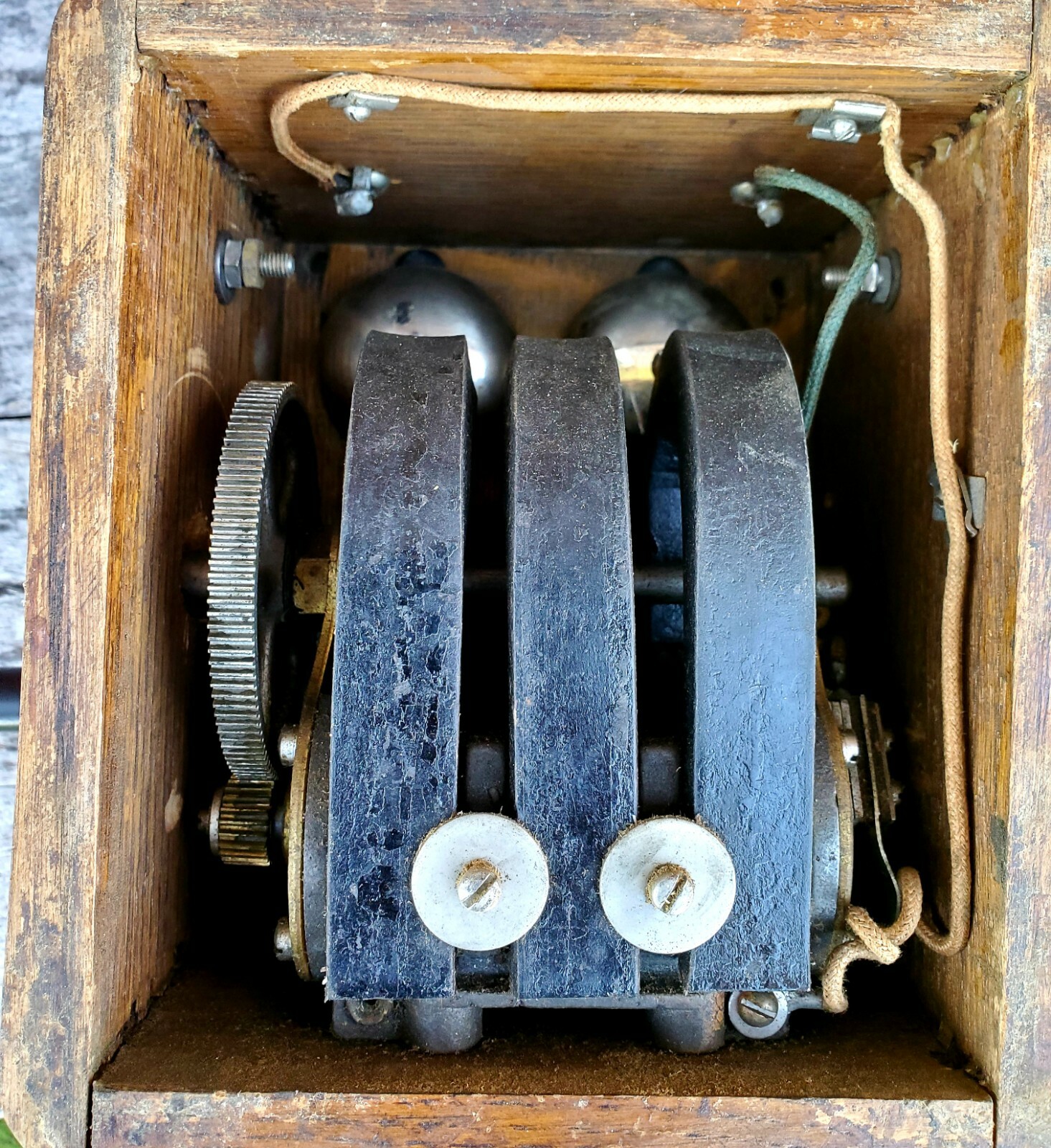 Hand Crank Telegraph Generator or Explosives Detonator with Bells ...