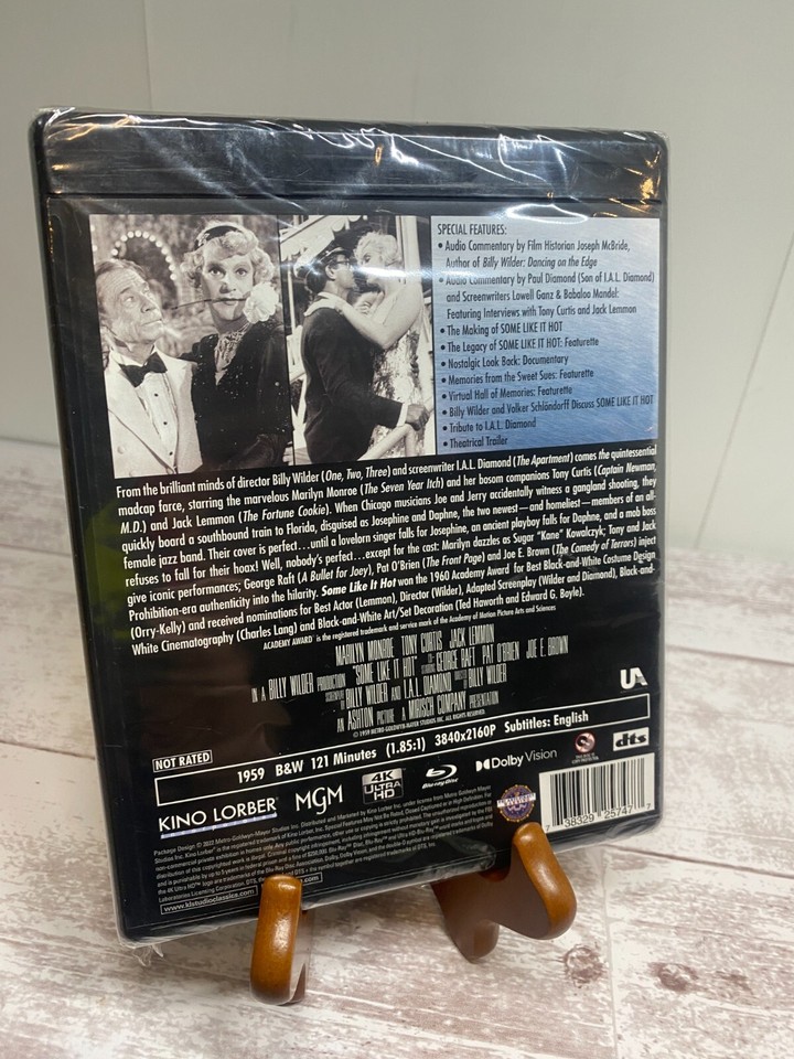 Some like It Hot (1959) Kino Lorber 4K Ultra HD, Includes Slip Cover 738329257477 | eBay