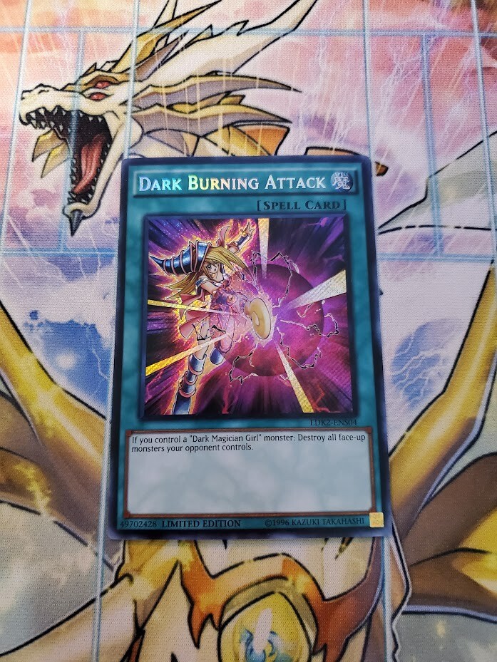 Yugioh - Dark Burning Attack LDK2-ENS04 NM Limited Secret Rare | eBay