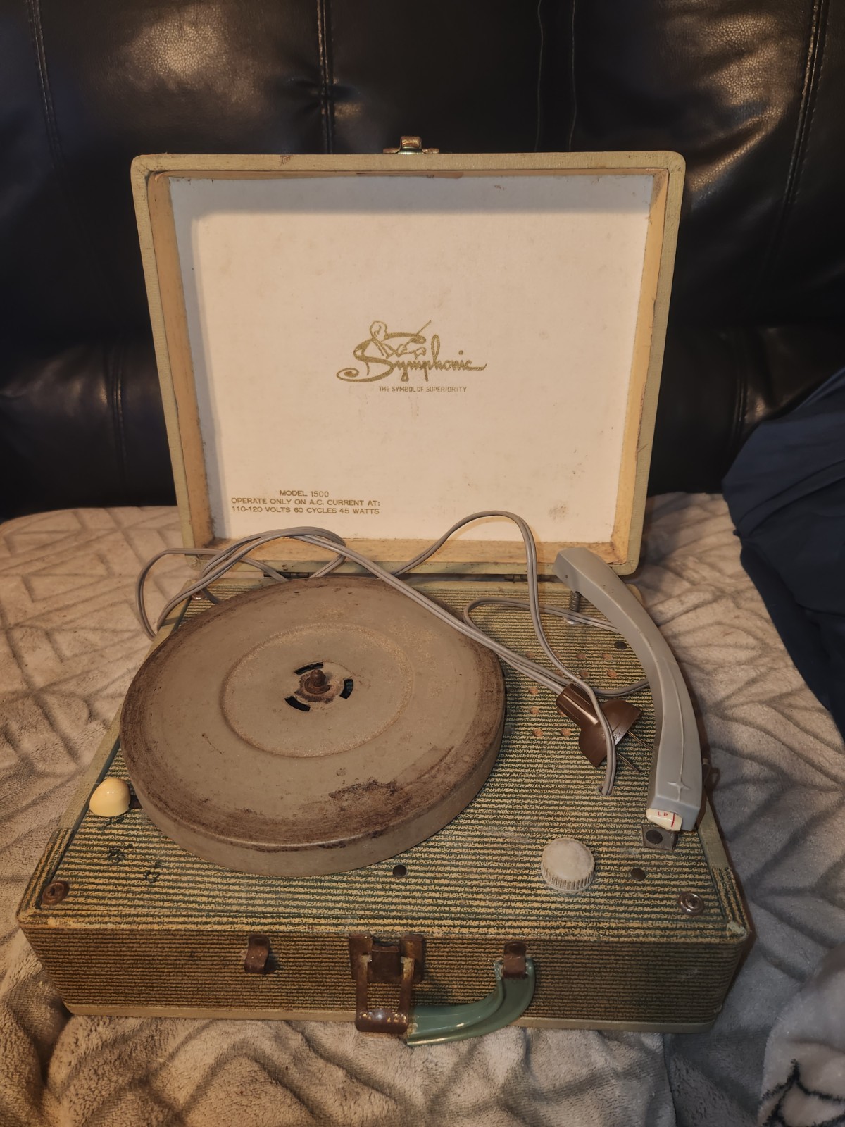 Antique Symphonic Record Player, 1500 Model. Works. 1950s. | eBay