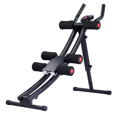 Abdominal Ab Machine Coaster Crunch Trainer for Home Gym Core Workout ...