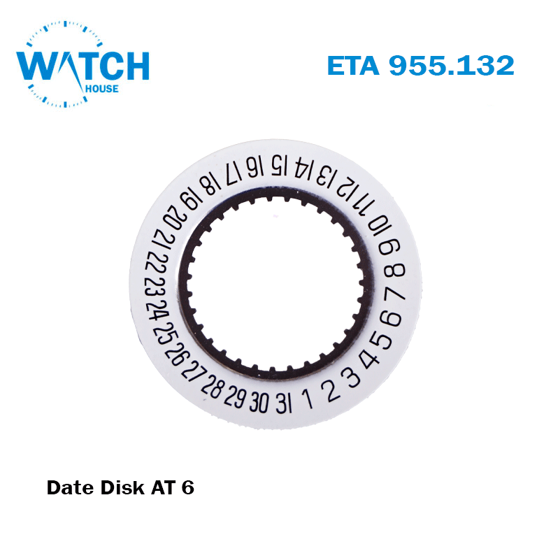 Date Disk For ETA Movement Number 955.132 Position on 6. | eBay