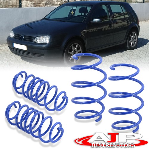 Suspension Lowering Spring Kit Blue For 1999-2005 VW Golf Jetta MK4 l4 ...