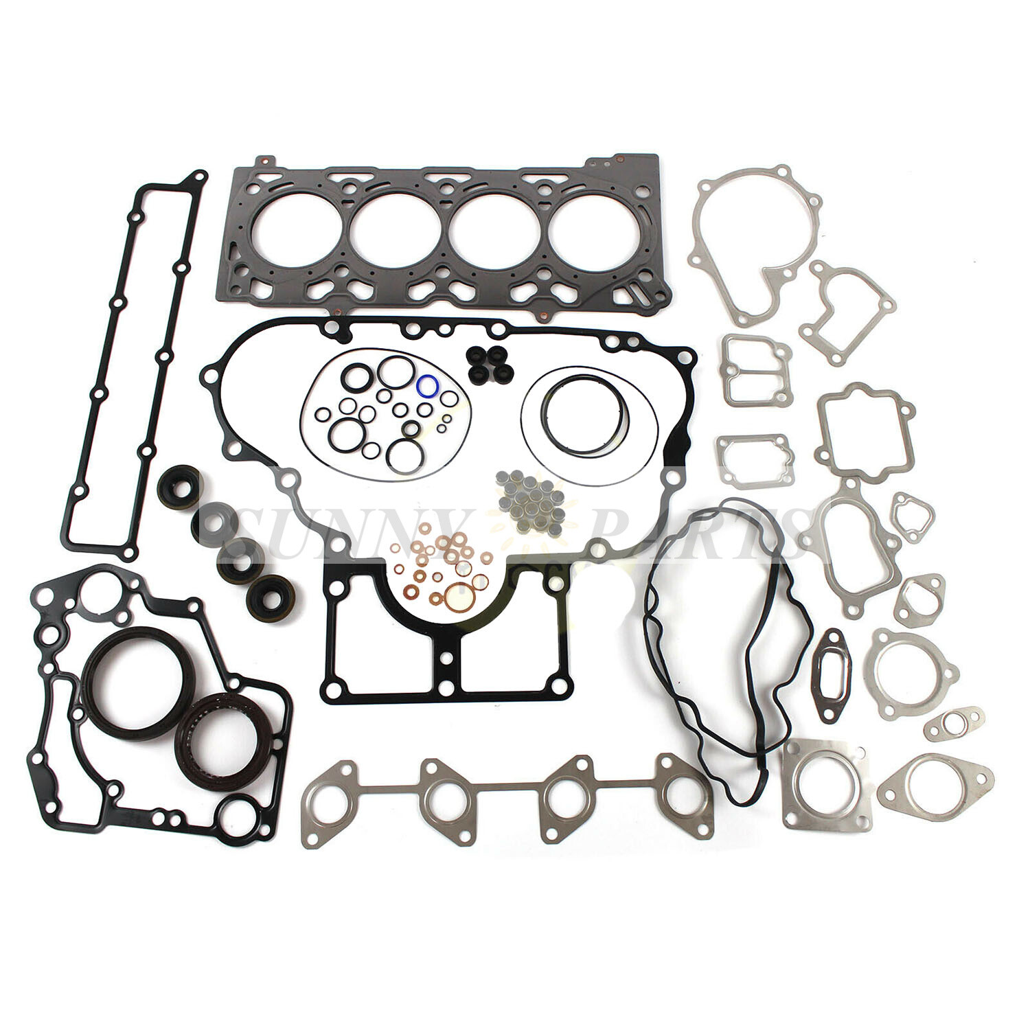 V2607 V2607-DI-T Full Gasket (Upper, Lower and Head Gasket) fits Kubota ...