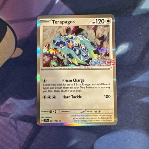 Pokemon TCG Terapagos Stamped Promo 161/191 NM (Holo Horizons the ...