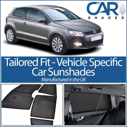 VW Polo 3dr 2009-17 UV CAR SHADES WINDOW BLINDS PRIVACY GLASS TINT ...