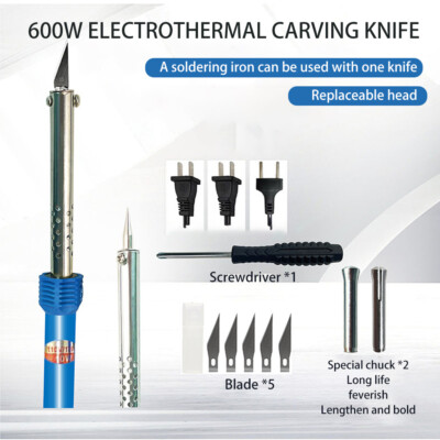 New 9PCS Electric Hot Knife Cutter Tool Kit Include Heat Cutter ...