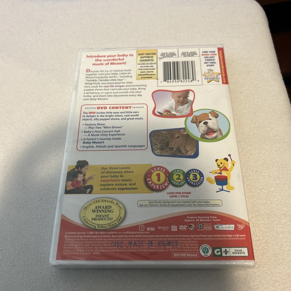 Disney Baby Einstein, Baby Mozart DVD, Level 1 Experience 786936822489 ...