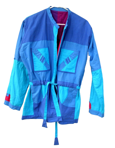 Patchwork Quilted Jacket Reversible Double Two Sided Womens Coat Pink ...
