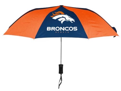 Denver Broncos NFL Collapsable Push Button Automatic Umbrella wincraft ...