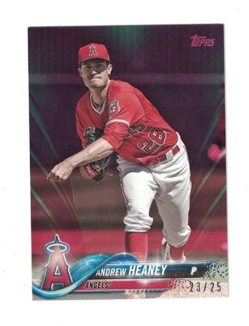 Andrew Heaney 2018 Topps On Demand Online Mini PINK PARALLEL Card /25 ...