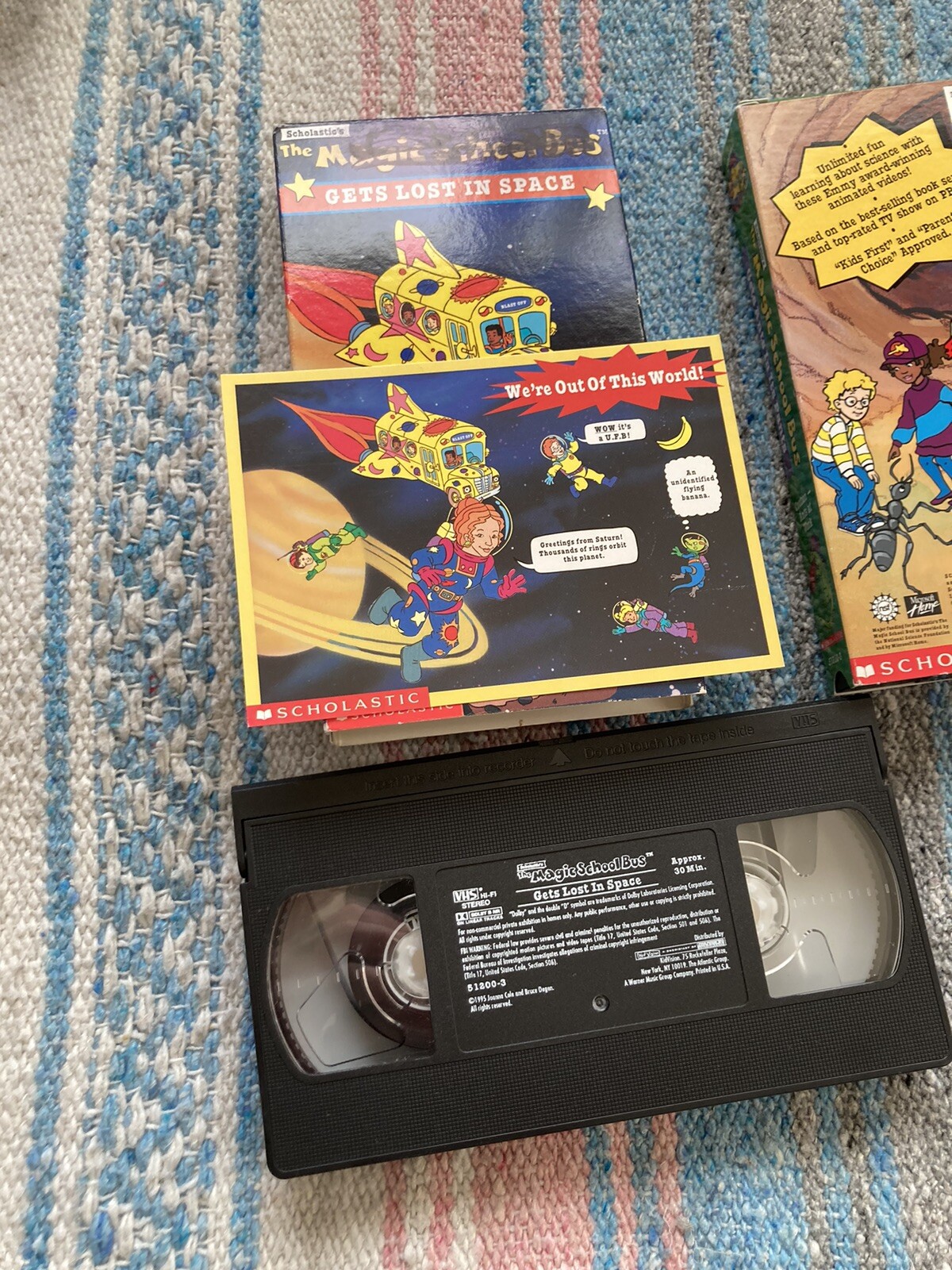 Lot of 2 Scholastics The Magic School Bus KidVision VHS Ms Frizzle ...