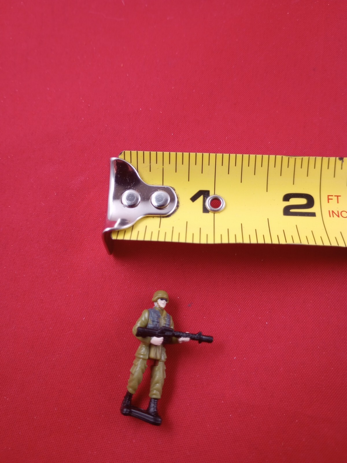 Vtg Mini Small Military Action Figure Micro Soldier With Weapon *146-Y ...
