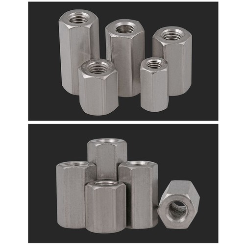 HQ M5 to M24 Full Thread Hex Coupling Nuts Sleeve Thread Rod Stud A2 ...