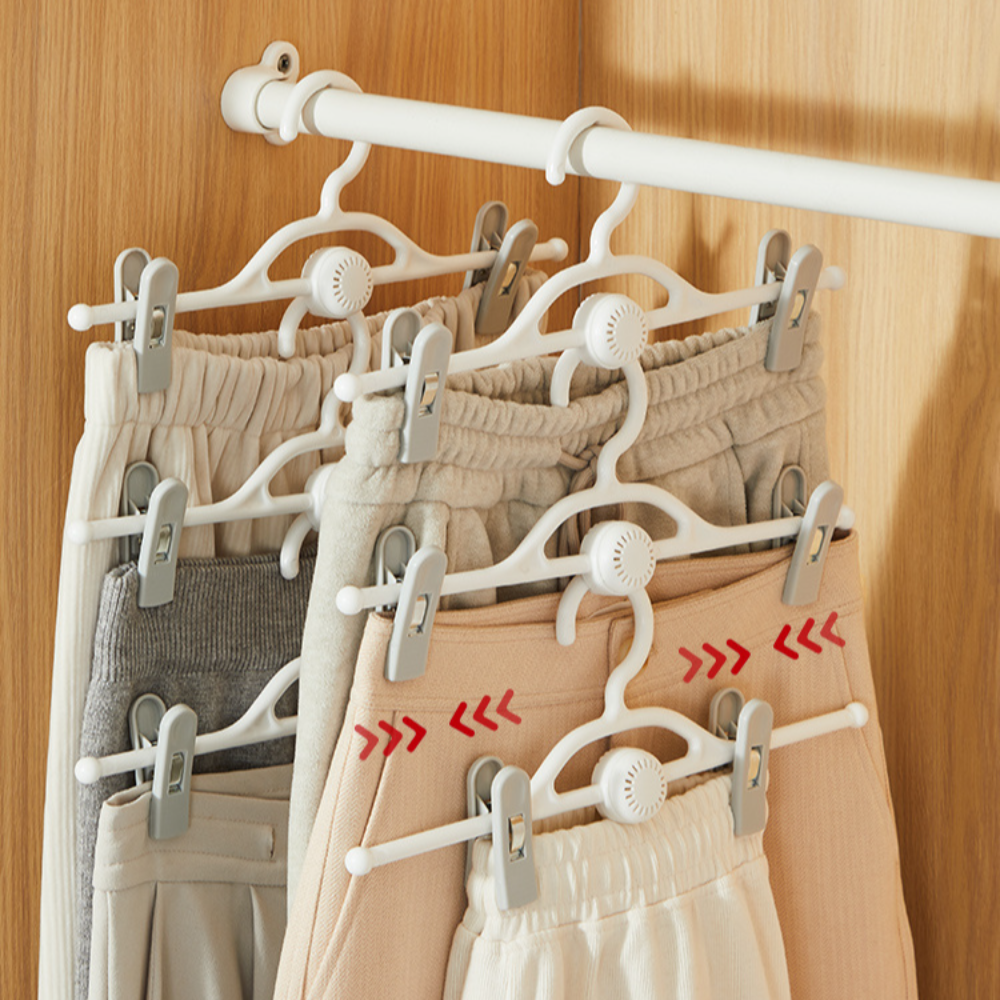 With Camphor Ball Holder Trouser Clips Save Space Wardrobe Organizer | eBay