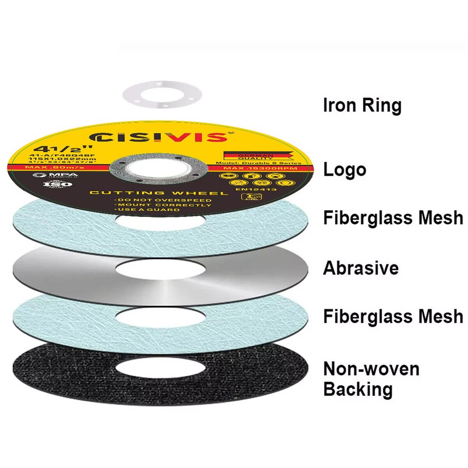METAL CUTTING / SLITTING DISCS 115MM 4.5 INCH x 1mm x 22mm ultra thin ...