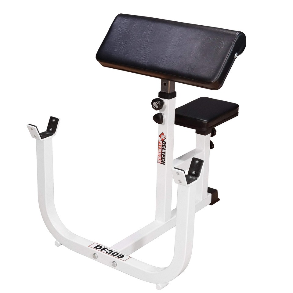 Deltech Fitness Preacher Curl Bench (DF308) 850021605476| eBay