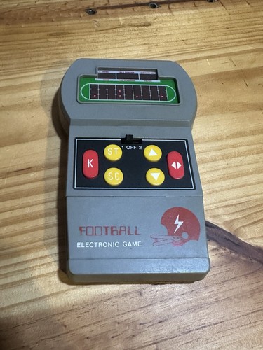 Vintage Electronic Football Handheld Video Game 1975 Sears Mattel WORKS ...