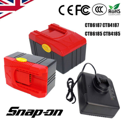 18v 4.0Ah 3Ah CTB6187 Battery Replace for Snap on CTB6185 CTB4187 ...