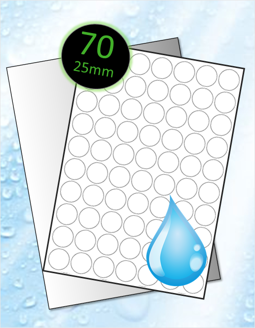 White Waterproof Poly A4 laser Labels | Self Adhesive Plastic Printer ...