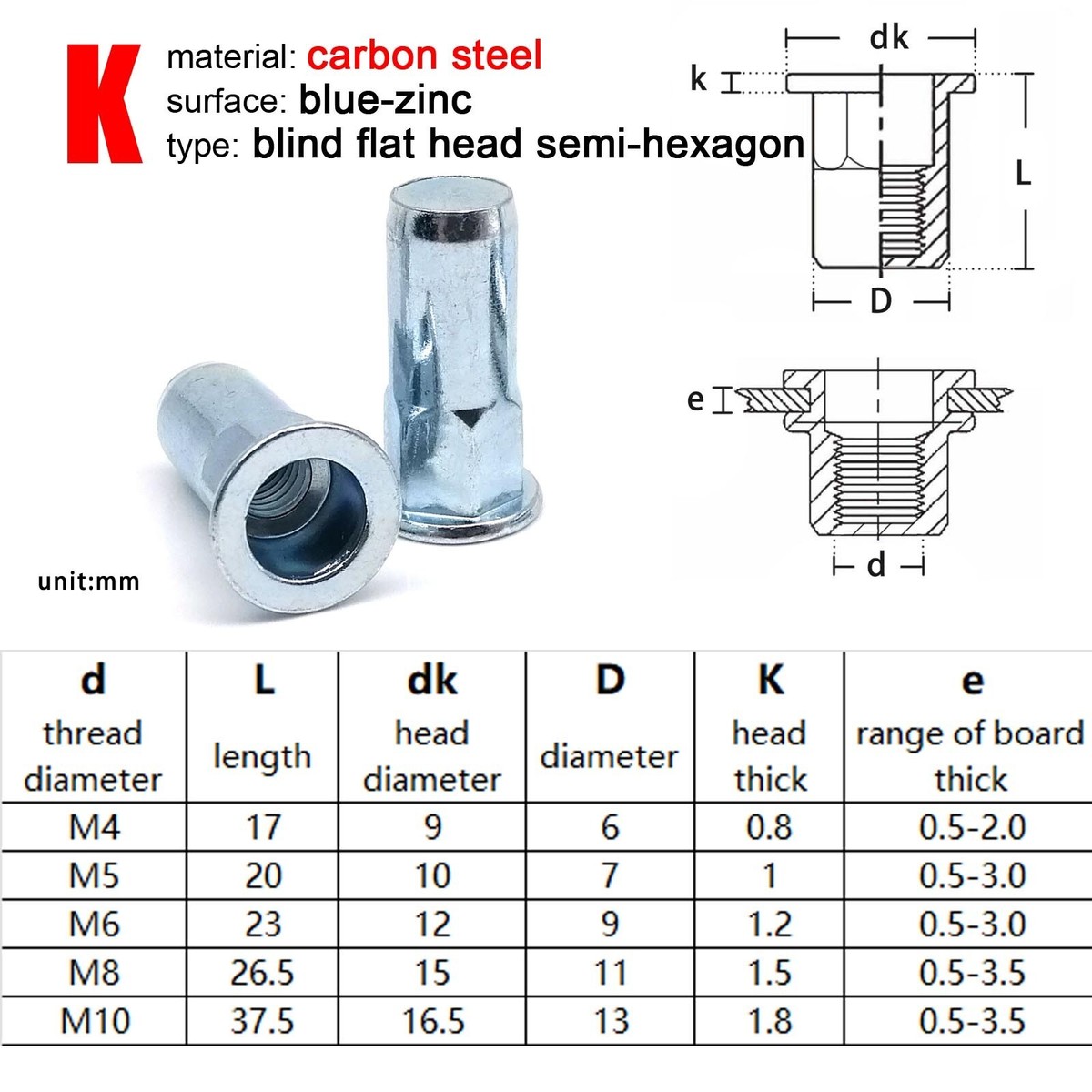 M2 Nuts 1pcs-20pcs Binding Barrel Nut M2 M3 M4 M5 M6 M8 304 Stainless ...