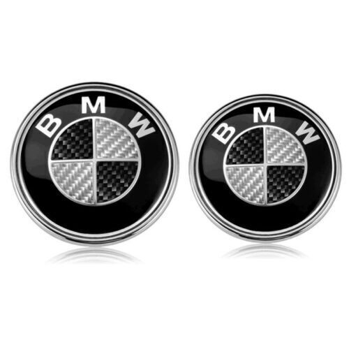 Carbon Fiber Emblems for BMW-Hood 82mm Trunk 74mm Wheel Caps 68mm ...