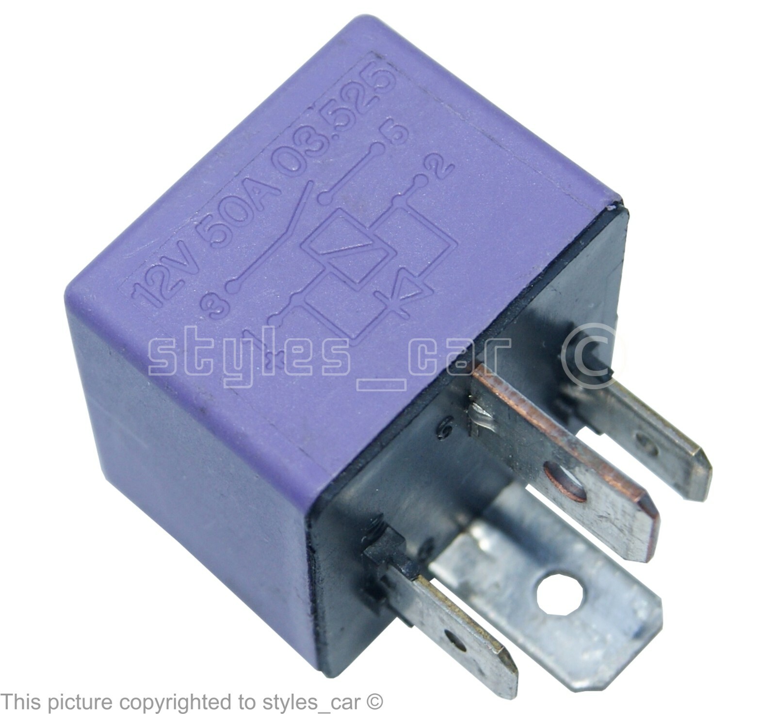 Renault Clio Laguna Megane Trafic 4-Pin Purple Relay 12V-50A G. Cartier ...