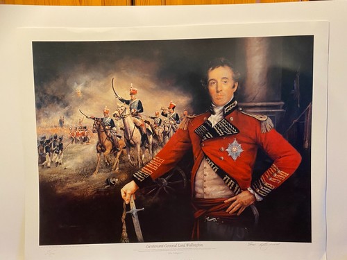 military Art print Lt General Lord Wellington battle Salamanca Chris ...