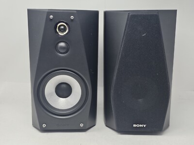Sony SS-HA1 Speakers High Resolution Bookshelf Pair Set Black Tested | eBay