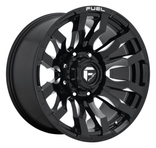 2 New Fuel Wheels Blitz D673 22x10 8-170 -18 Matte Black Milled Wheels ...