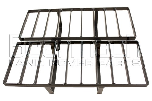 LAND ROVER DEFENDER HCPU REAR LAMP GUARDS PAIR BA 012C STEEL FINISHED ...