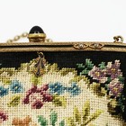 Antique European Austrian petit point embroidery evening Bag Purse ...