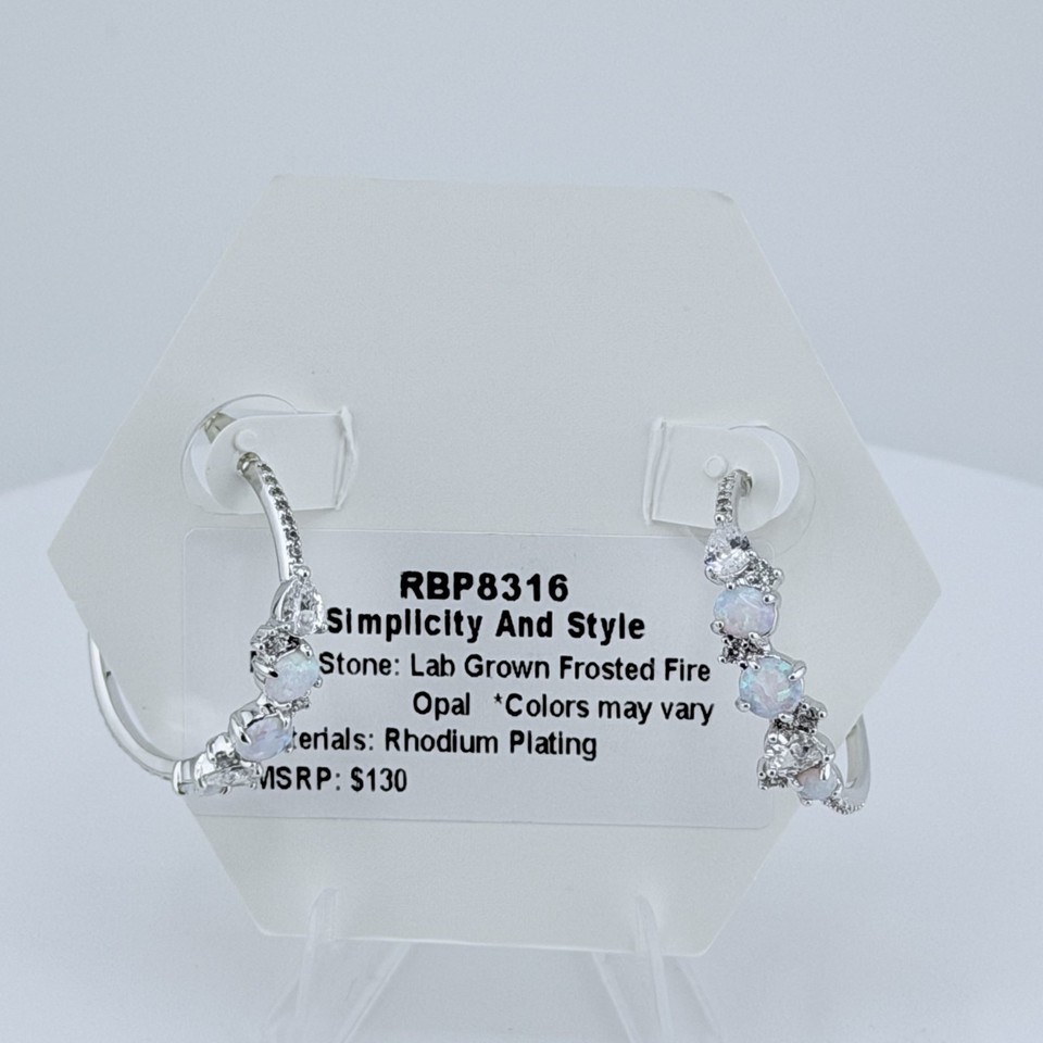 Bomb Party October Earrings "Simplicity And Style" Frosted Fire Opal on ...