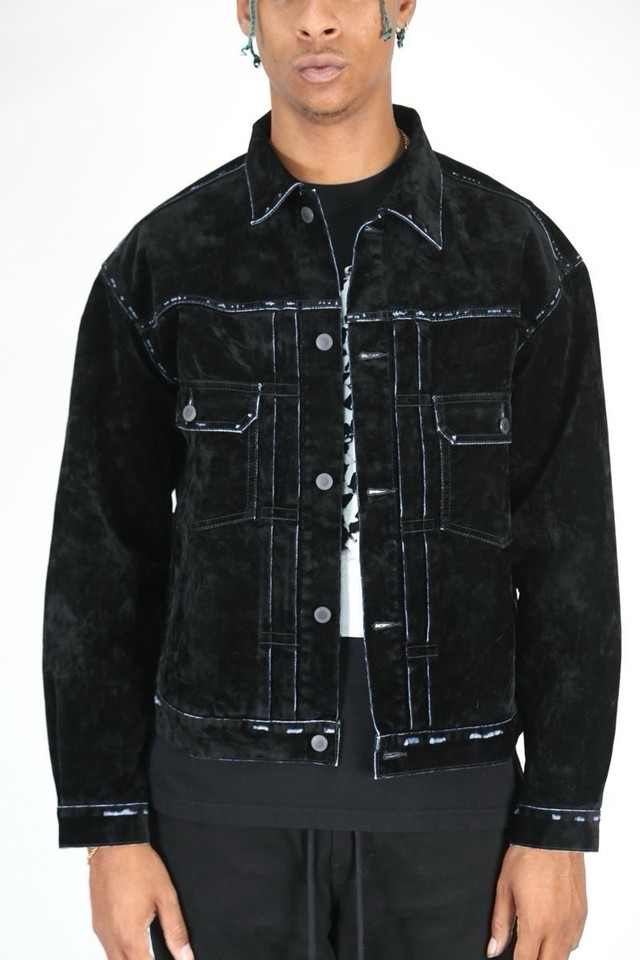 John Elliott Thumper Jacket Type II Crush Flock Black Mens Large ...