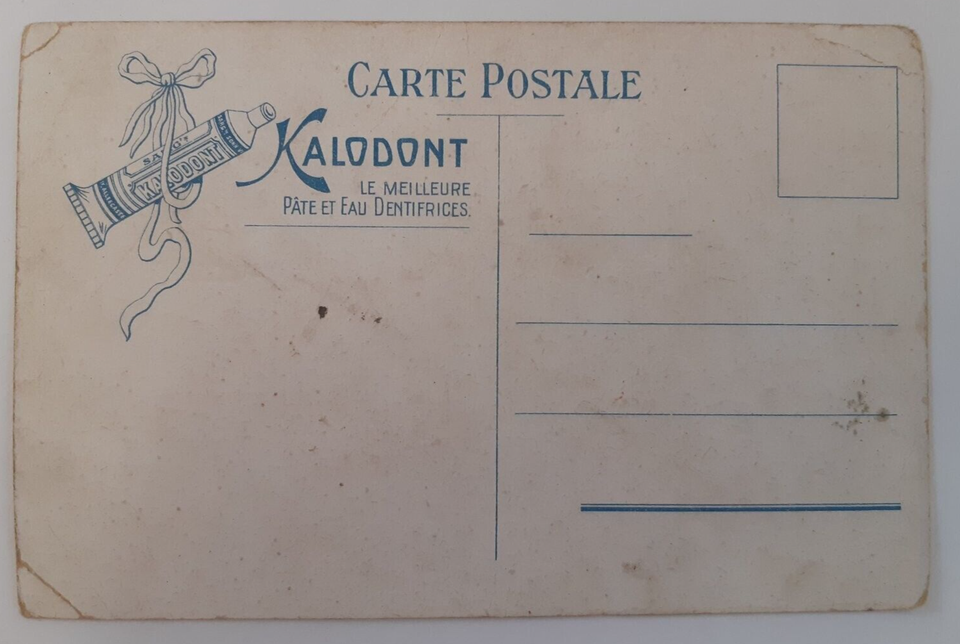 Kalodont toothpaste mouthwash antique lithographic advertising trade ...