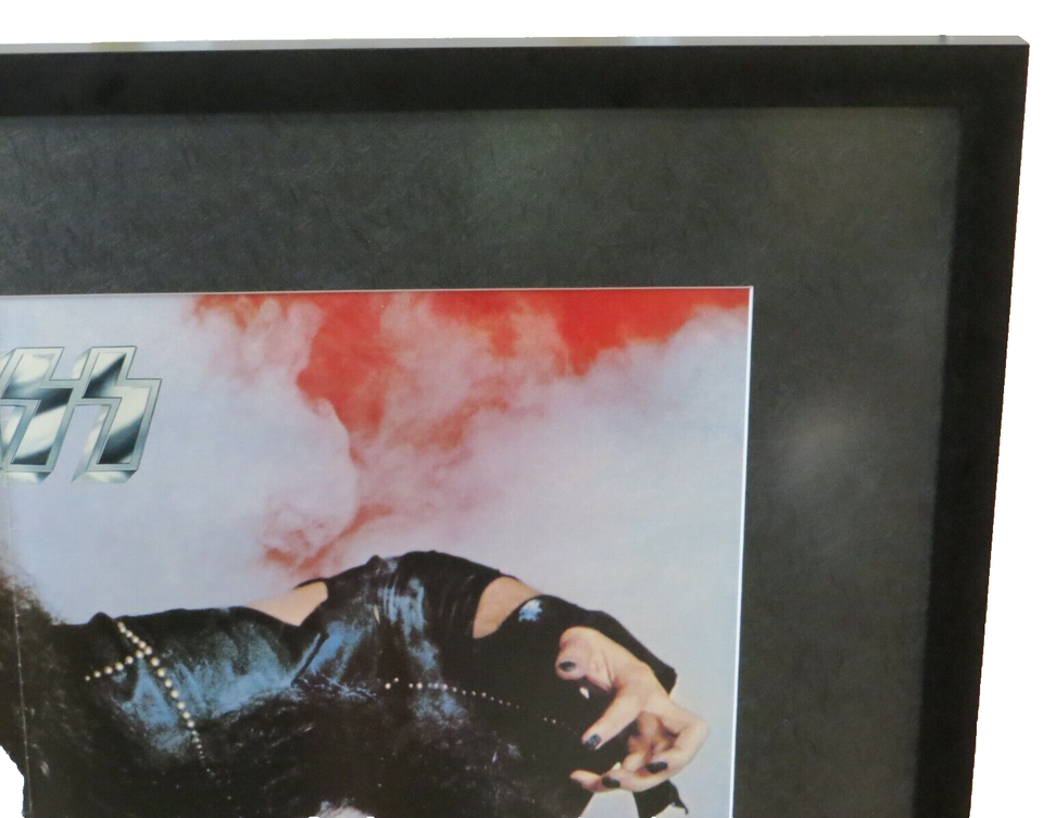 KISS VINTAGE 1974 PROMOTIONAL SMOKE POSTER FOR FIRST LP CUSTOM FRAMED ...