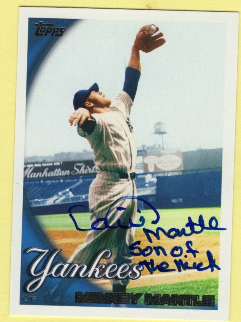 Autographed David Mantle son of the Mick Mickey Mantle 2010 Topps | eBay