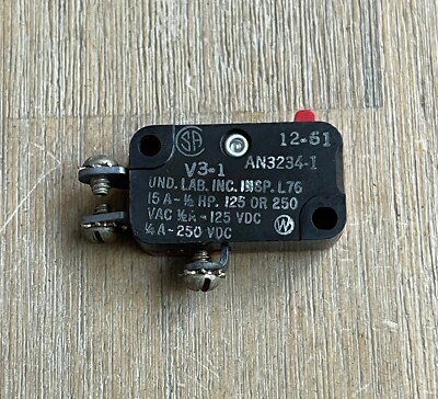 MICRO SWITCH V3-1 SNAP ACTION LIMIT SWITCH | eBay