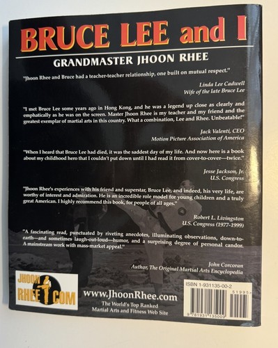 Bruce Lee and I by Jhoon Rhee (2000, Trade Paperback) for sale online ...