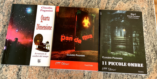 Lotto 3 romanzi CLAUDIO PAGANINI: 11 PICCOLE OMBRE-PANDEMIA-QUARTA ...