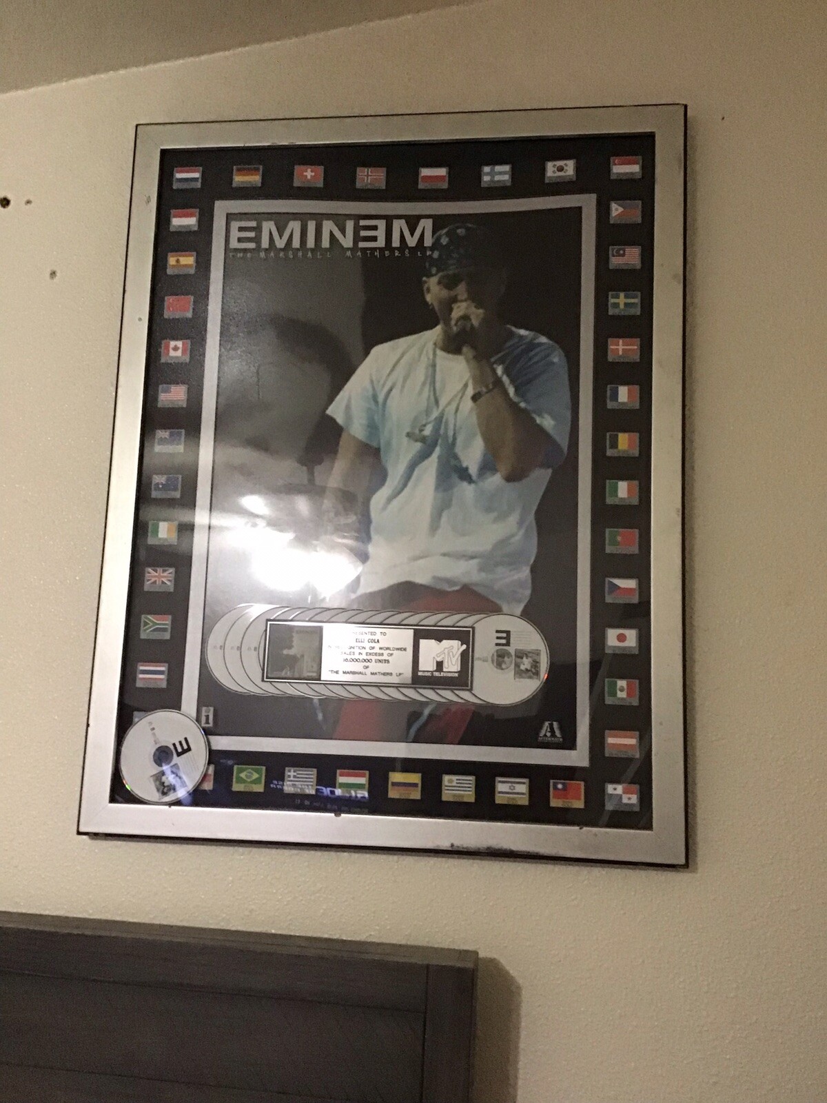 16X Multi / Platinum Sales Award Plaque Eminem The Marshall Mathers LP ...
