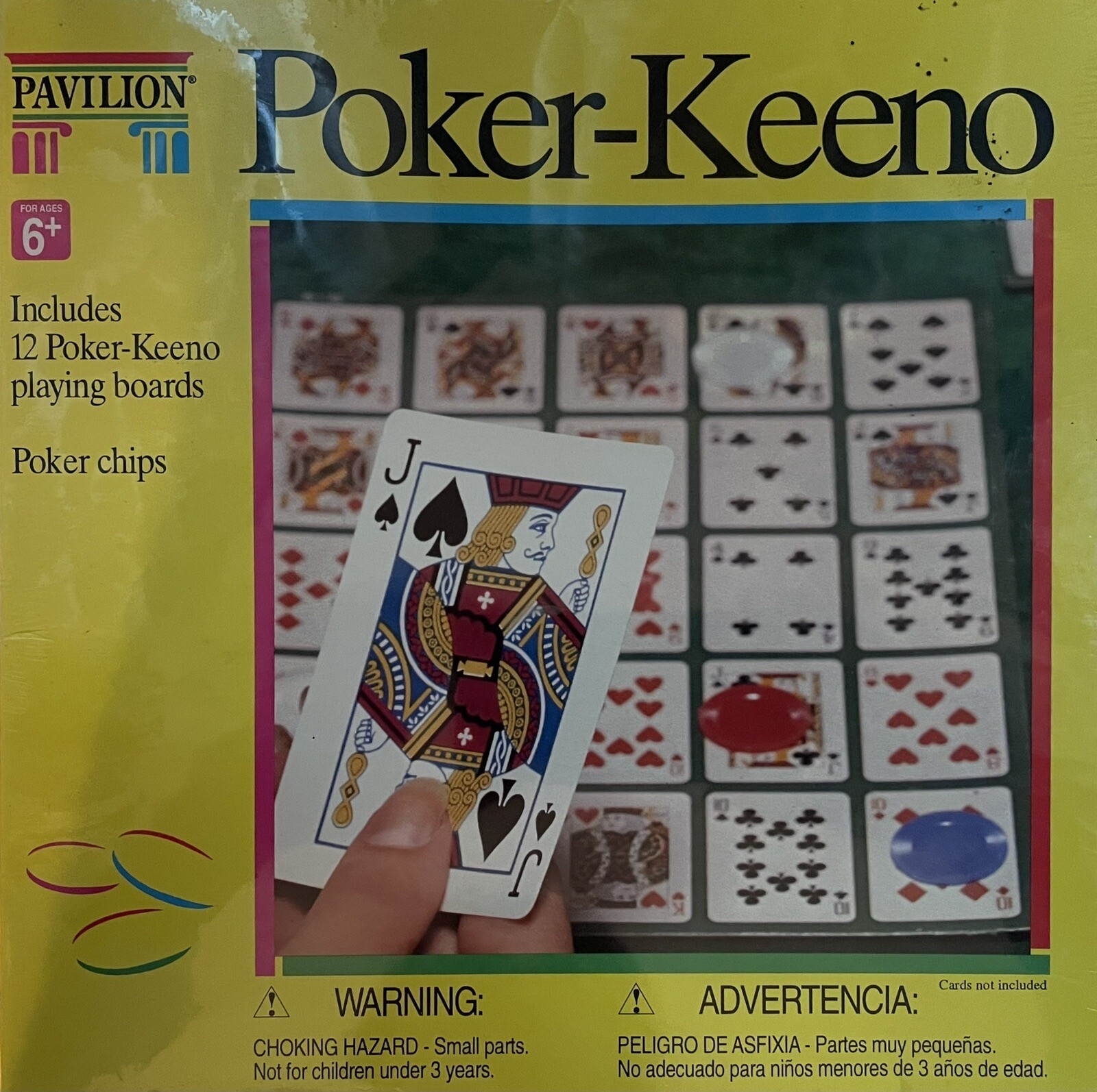 Poker-Keeno Game 1992 By Pavilion #99 Card And Board Game New Factory ...